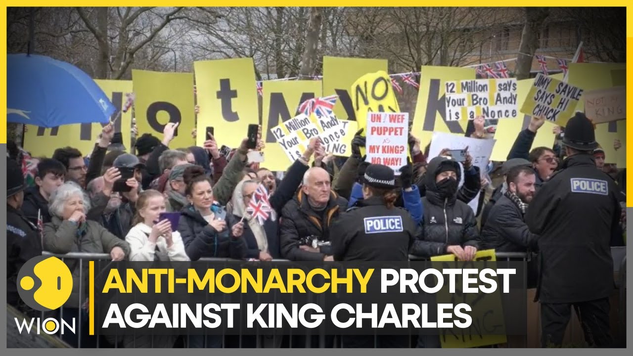 UK: King Charles faces 'Not My King' protest during walkabout | Latest ...