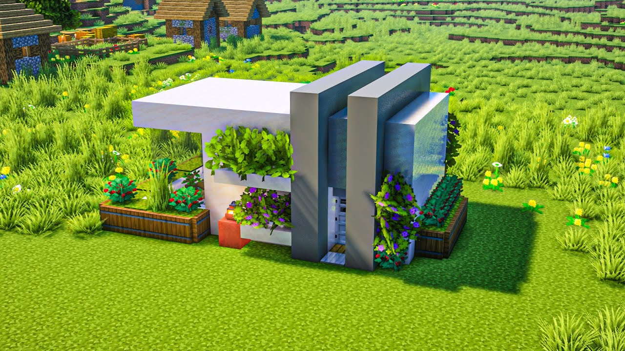 Minecraft Modern Survival Base Easy-to-Follow Relaxing Tutorial - YouTube
