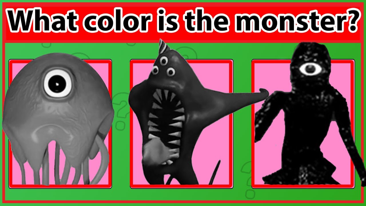 What color is the monster? Garten of Banban 3 - YouTube