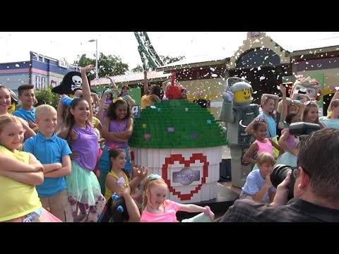 Heartlake City opening celebration with Lego Friends at Legoland Florida