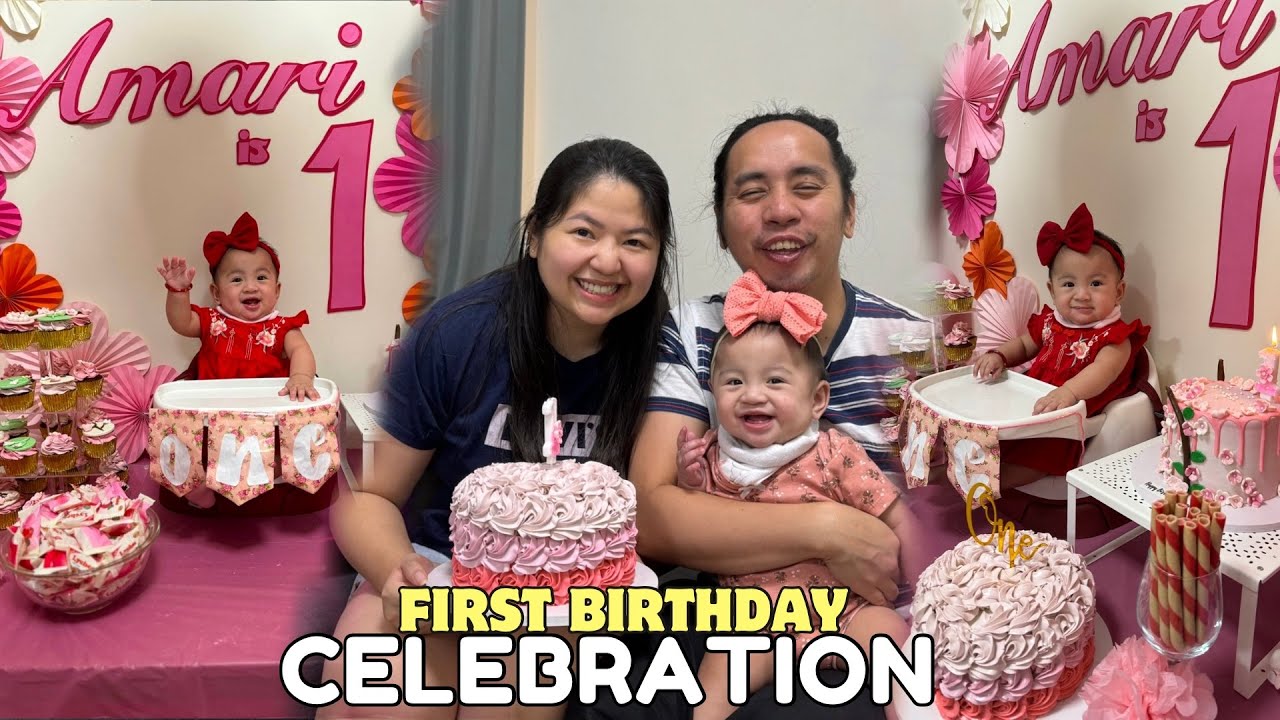 Amari First Birthday party at home - YouTube