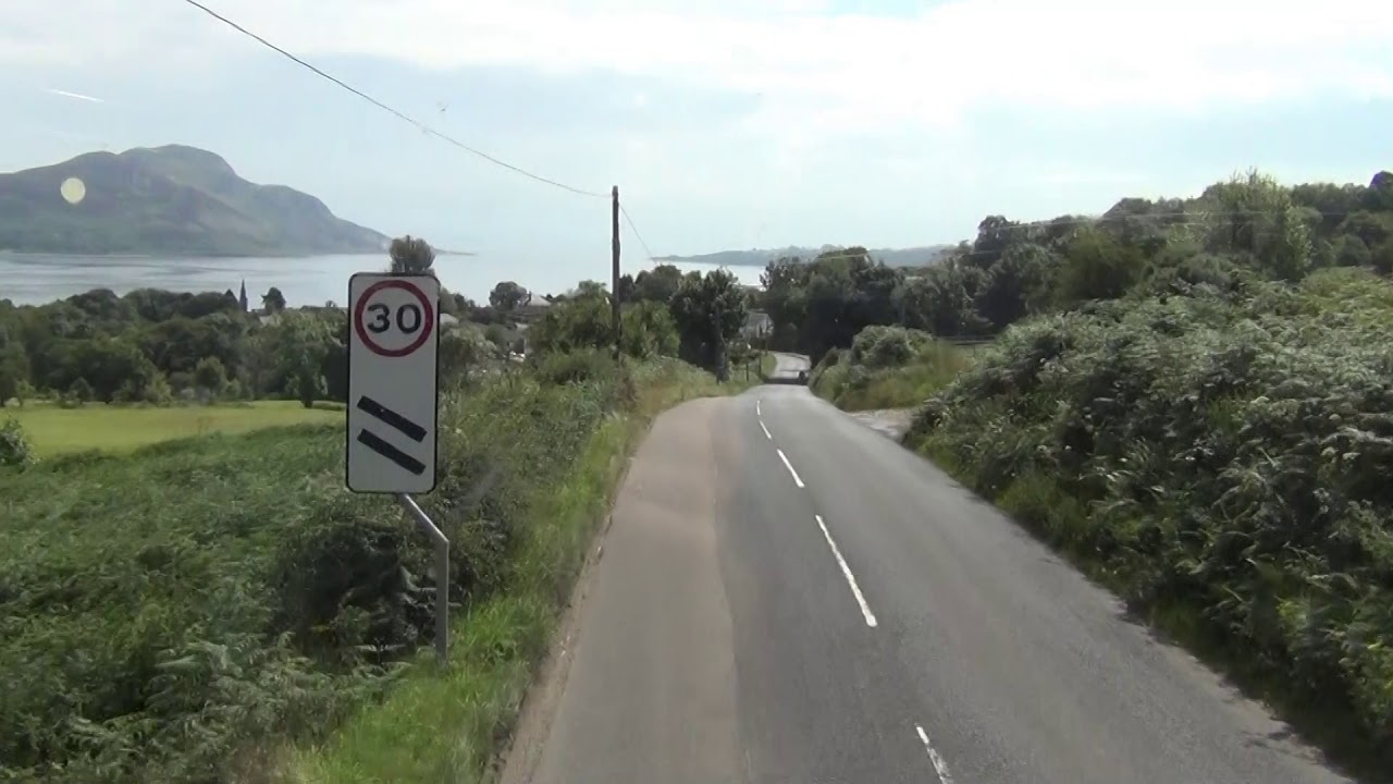 ARRAN OPEN TOP BUS Driver's Eye View 1 - YouTube