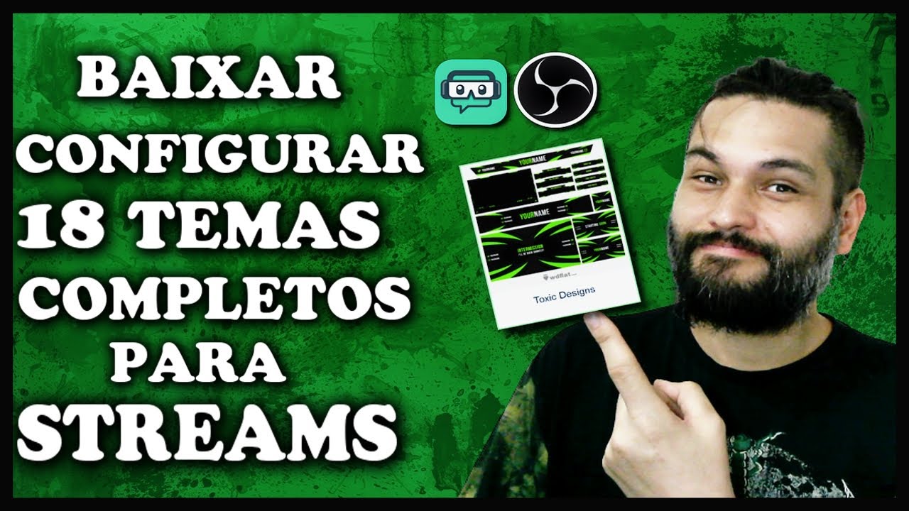 COMO PERSONALIZAR LIVE COM 18 TEMAS COMPLETOS PARA STREAMS (OVERLAYS ...