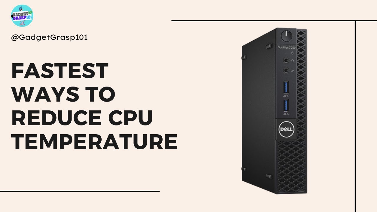 Fastest Way to Reduce CPU Temperature - YouTube