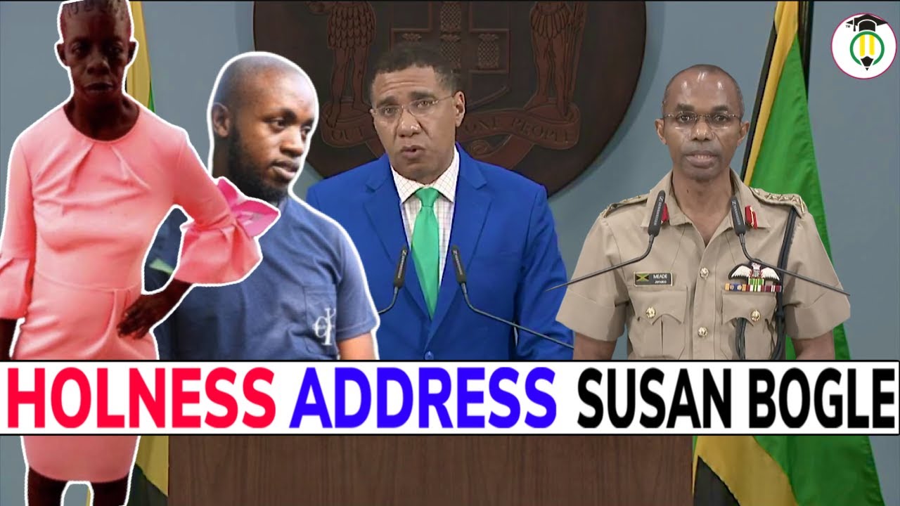 ANDREW HOLNESS and the JDF address Susan Bogle's DE@TH 🇯🇲 - YouTube