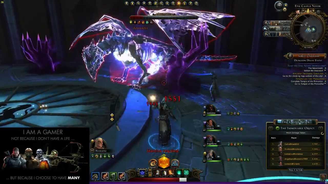 Castle Never Azharzel,Dracolich Kill! D&D Neverwinter - YouTube