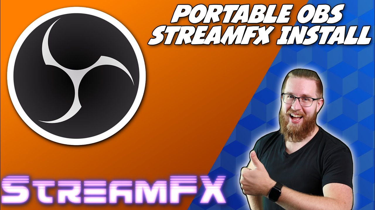 Installing StreamFX to Portable OBS - YouTube