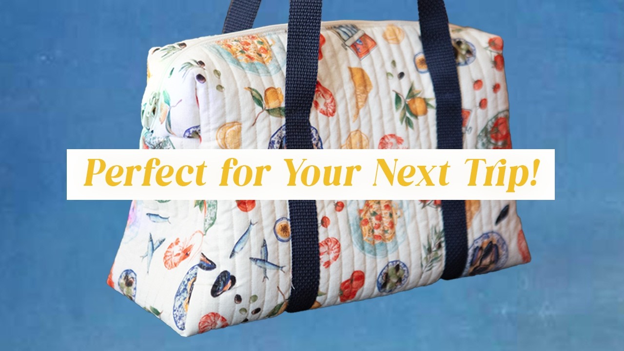 DIY Quilted Weekender Bag | The Perfect Travel Bag! - YouTube