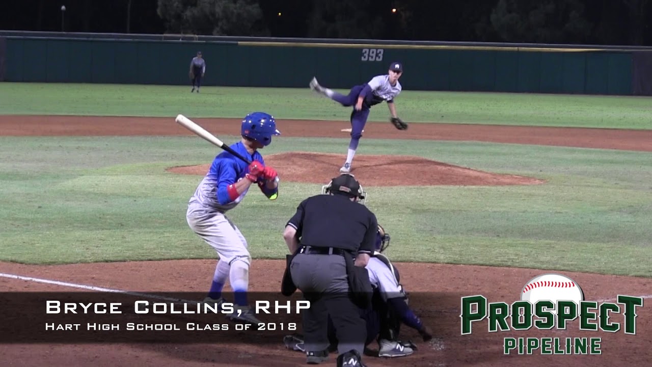 Bryce Collins Prospect Video, RHP, Hart High School Class of 2018 - YouTube