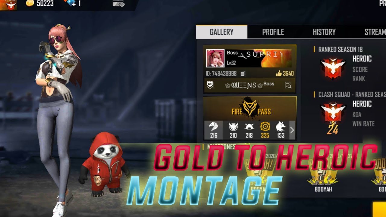 Gold to heroic season 18 | solo rank push garena free fire | heroic ...