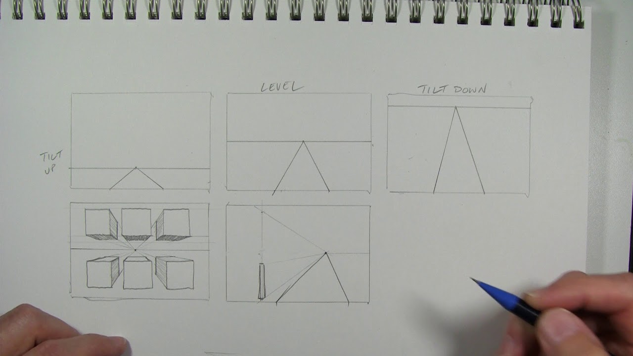Drawing Storyboards 4 - One-point perspective - YouTube