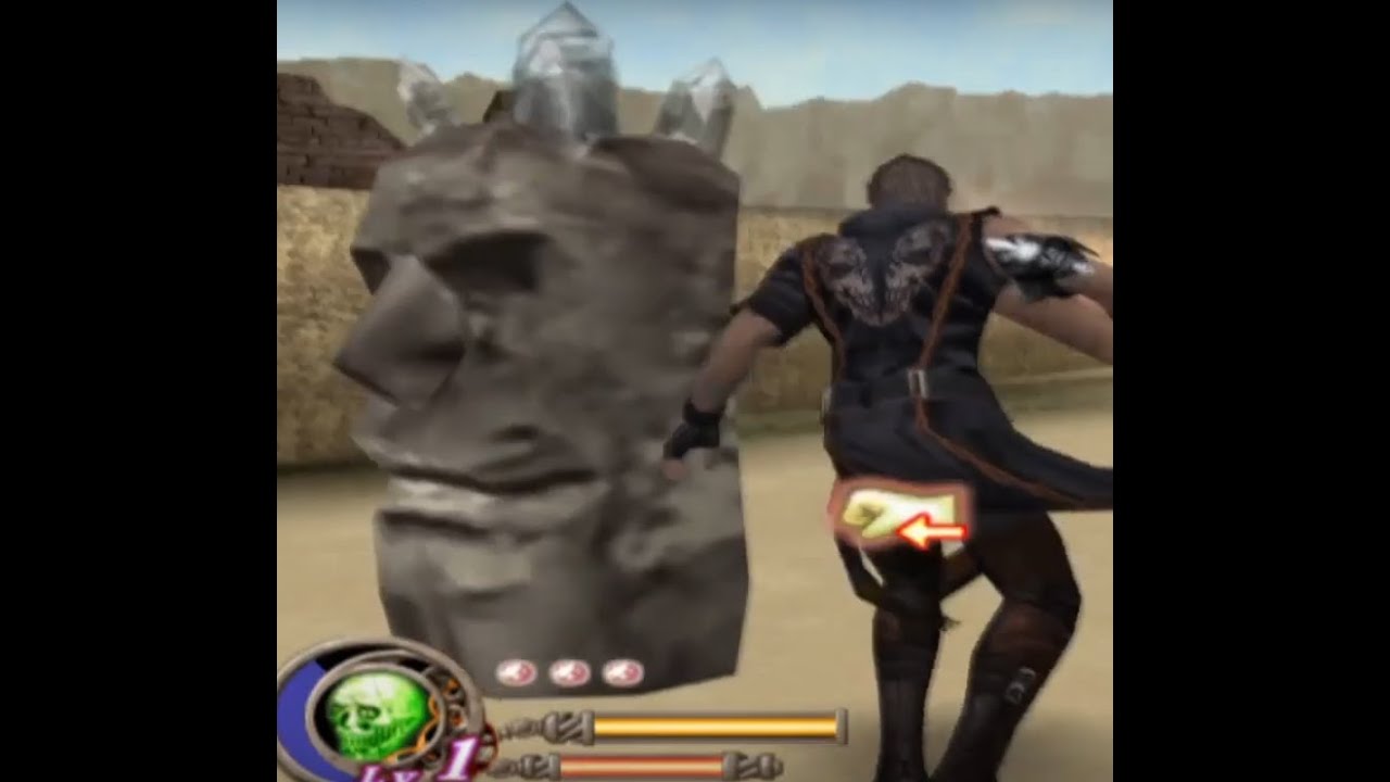 God Hand Prototype - Early design of Moai statue - YouTube