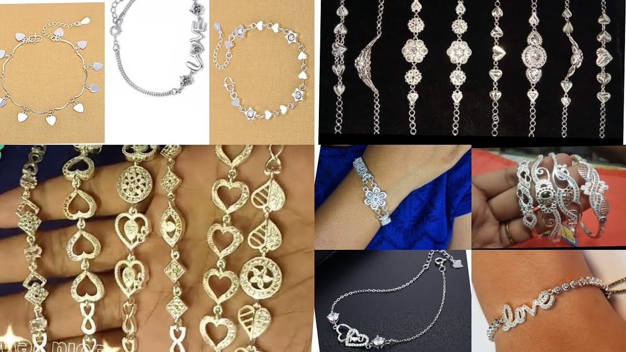 নতুন 50+ চাঁদনী রূপার হাতের ব্রেসলেটের কালেকশন/rupar hater bracelet/new ...