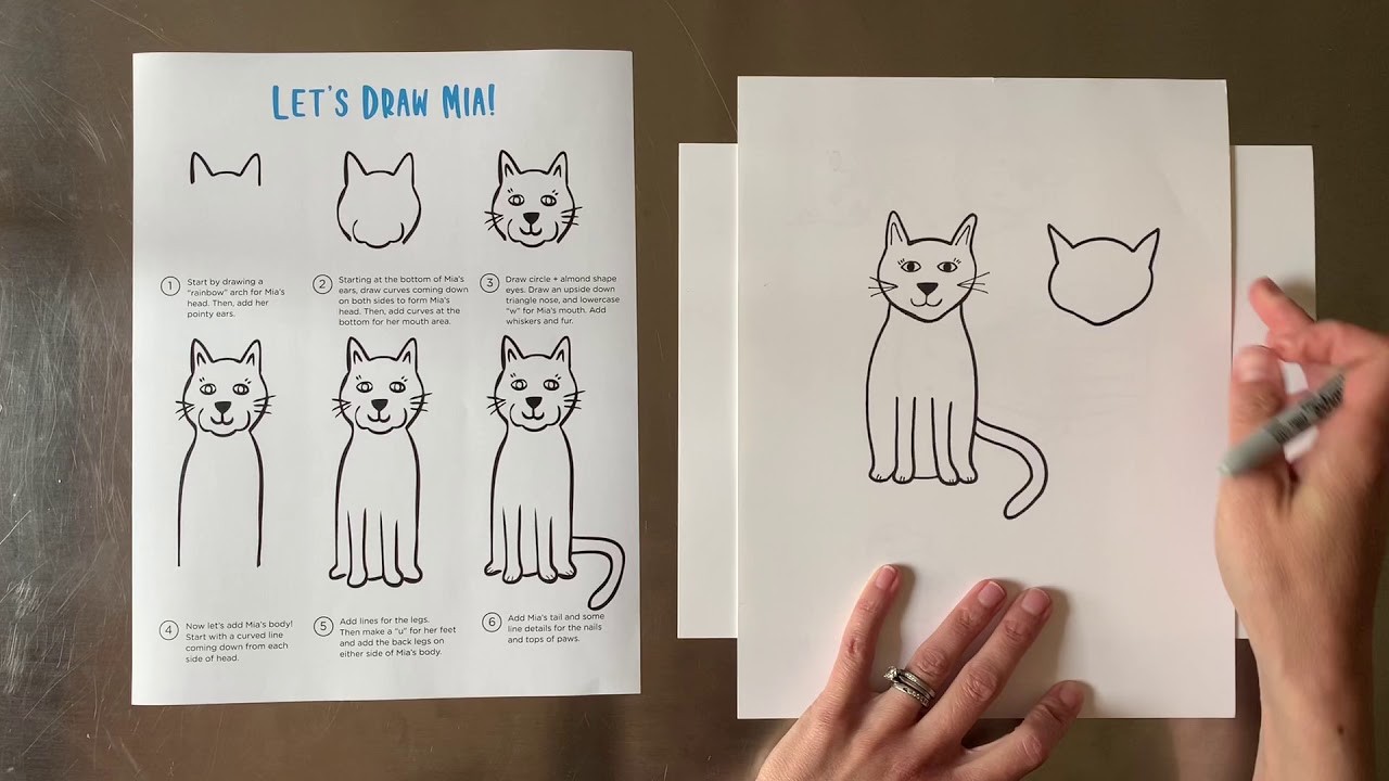Mia the Cat Draw Along - YouTube