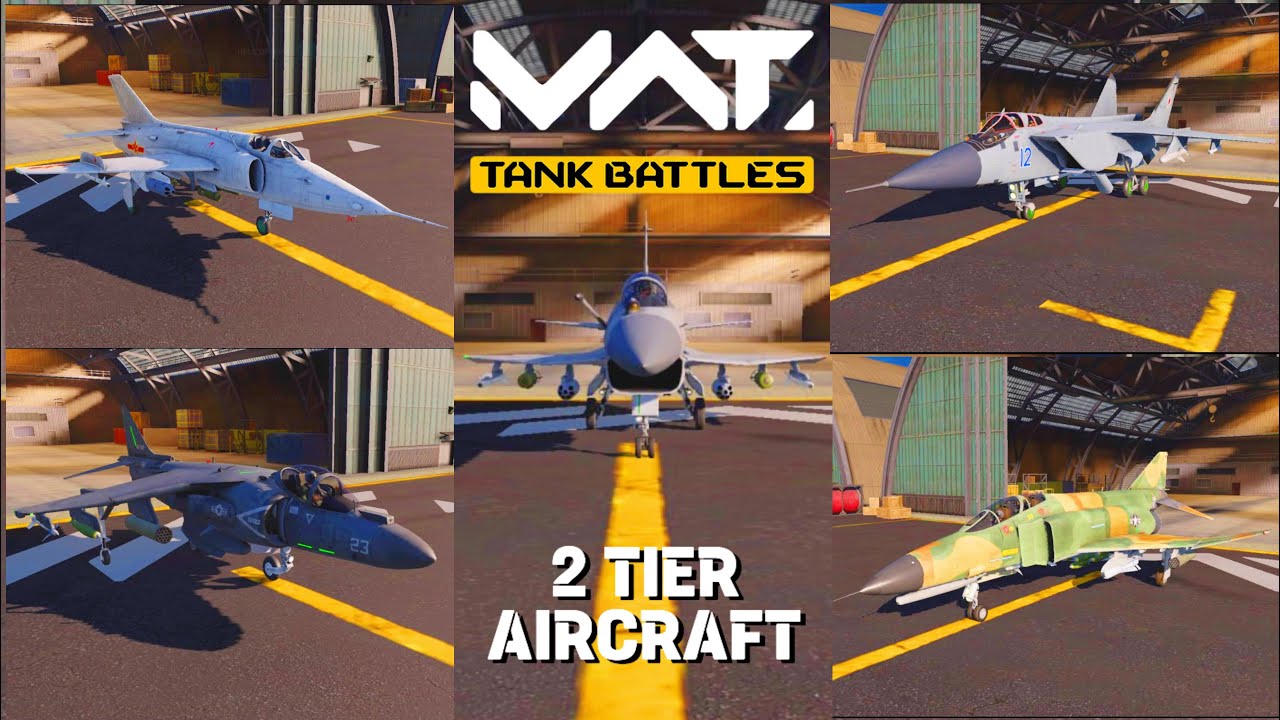 MWT Tank Battles - all 2 tier aircraft full gameplay - YouTube