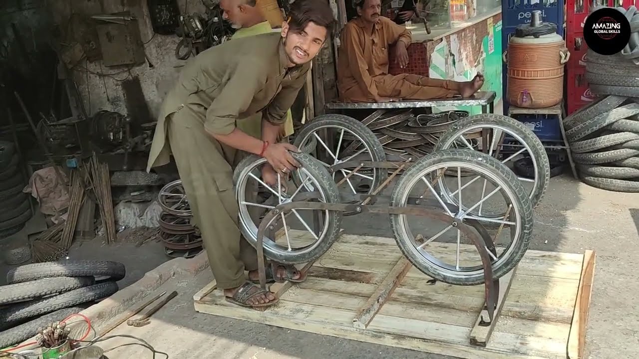 Complete Process Of Making Wooden Hand Cart | Hand Cart Making Process ...