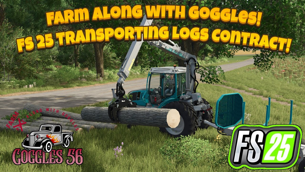 FS25 | Transporting Logs Contract Completed! - YouTube