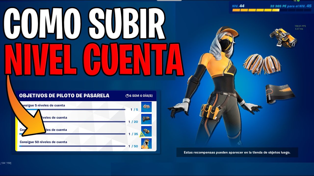 COMO SE SUBE EL NIVEL DE CUENTA⭐ DE FORTNITE OG CAPITULO 5 2024 | NIVEL DE CUENTA FORTNITE - YouTube