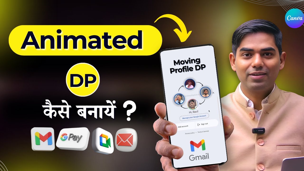 How To make Animated Gmail Profile Picture | Gmail Animated Profile ...