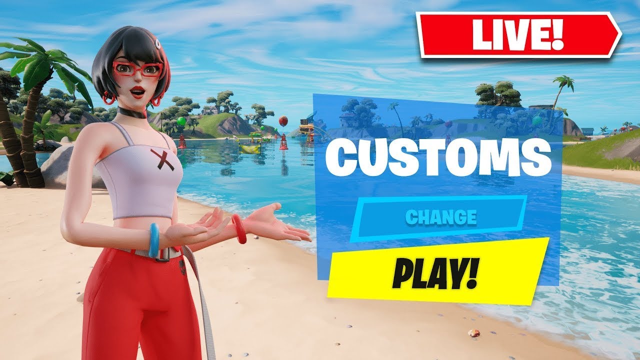 Custom Matchmaking with viewers live! Fortnite - YouTube