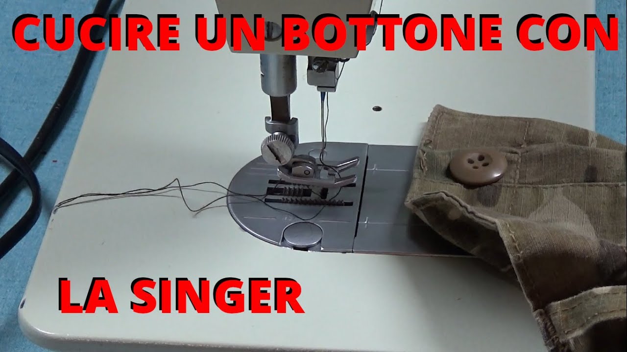 CUCIRE un BOTTONE con la MACCHINA PER CUCIRE in modo SENSAZIONALE # ...