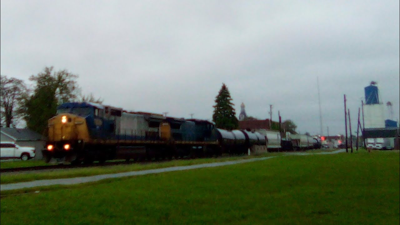 Rainy Afternoon EASTBOUND Short CFE Mixed Freight Train! (05/09/2024 ...