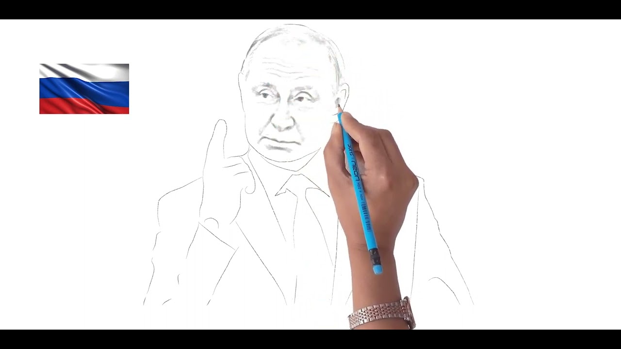 Amazing Pencil Sketch of President Vladimir Putin | Portrait Art - YouTube
