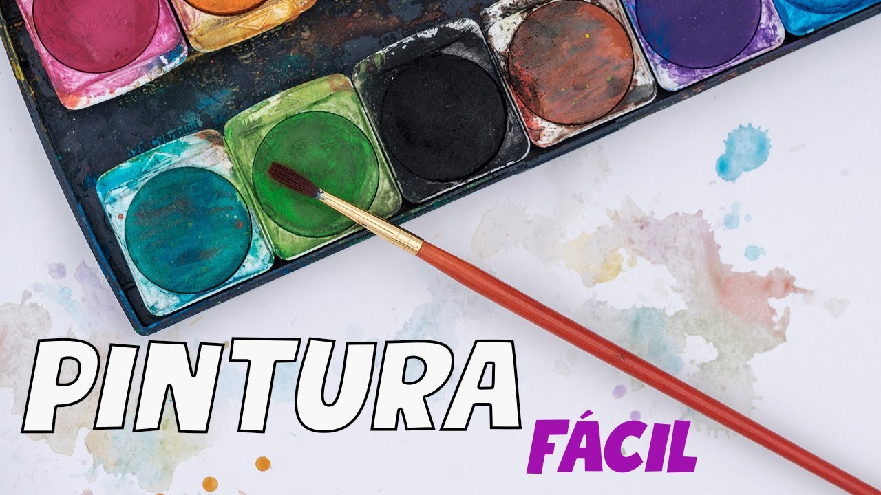 CÓMO PINTAR PASO A PASO SIN TENER NI IDEA. MANUALIDADES FÁCILES DIY ...