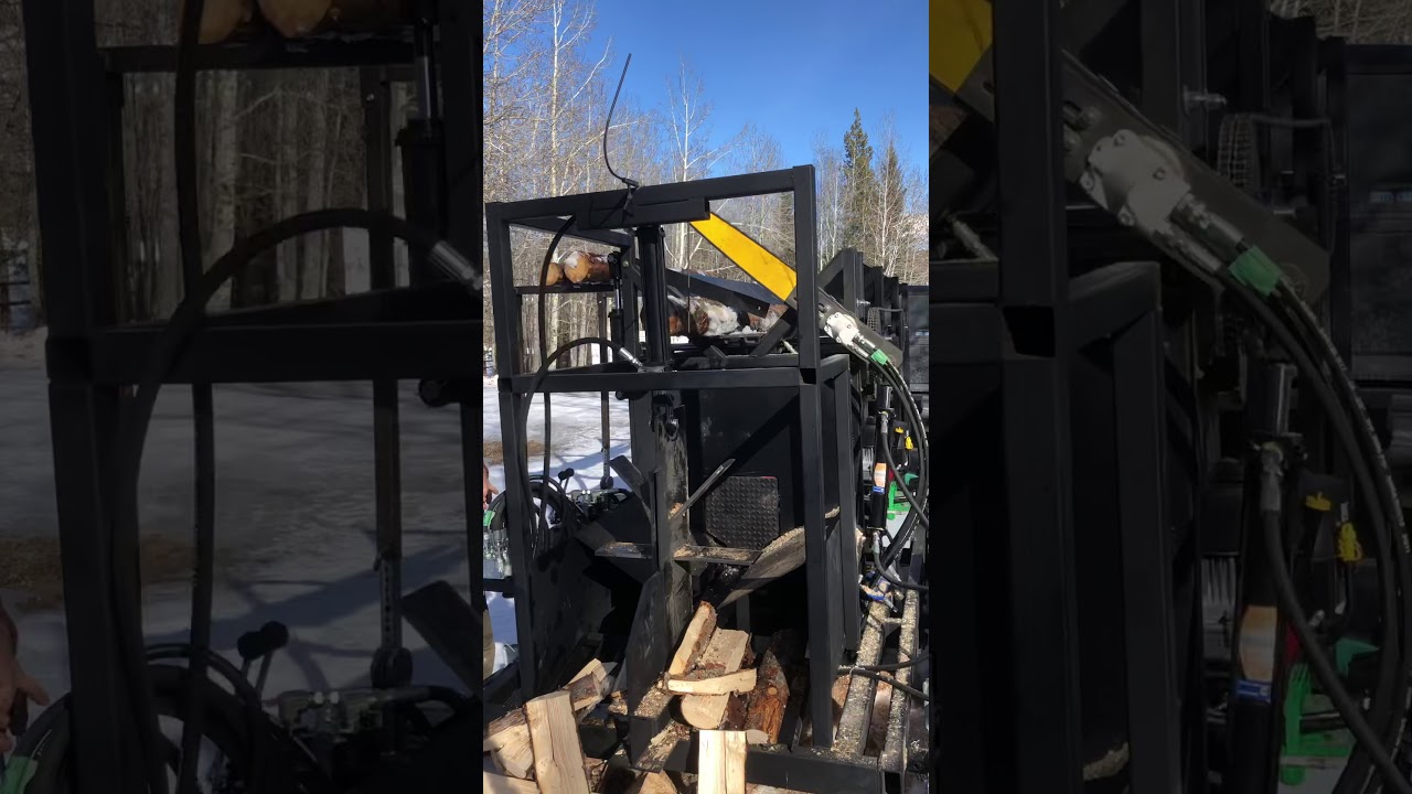 Homemade Firewood Processor - YouTube