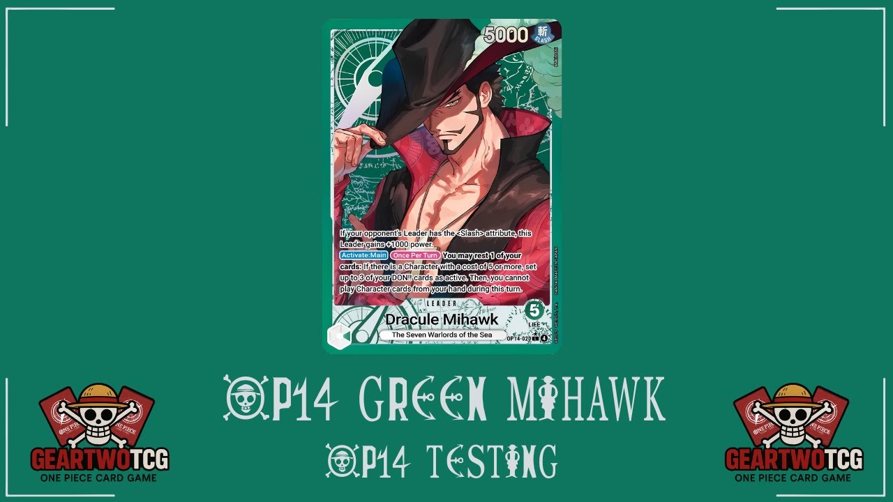 One Piece TCG | OP14 Gameplay | Black Crocodile vs Green Mihawk ...