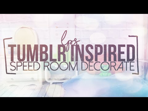 Lps: Tumblr Inspired Speed room decorate|Lps.Wizard - YouTube