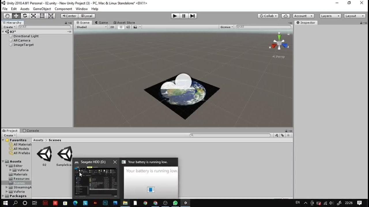 Praktik AR - ( vuforia, lisense manager, database, unity) part 2 - YouTube