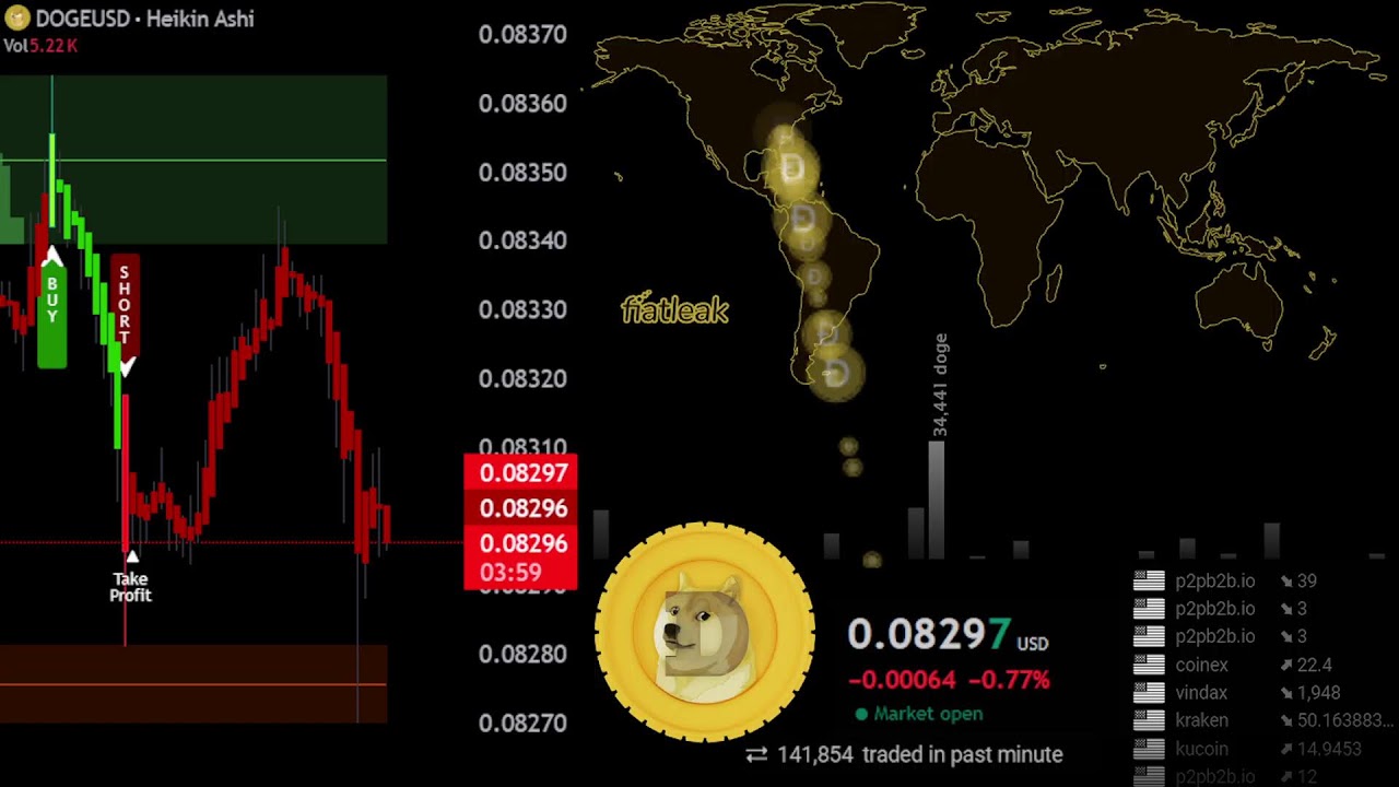 🟠🟠 DOGECOIN Live map and chart #DOGE - YouTube