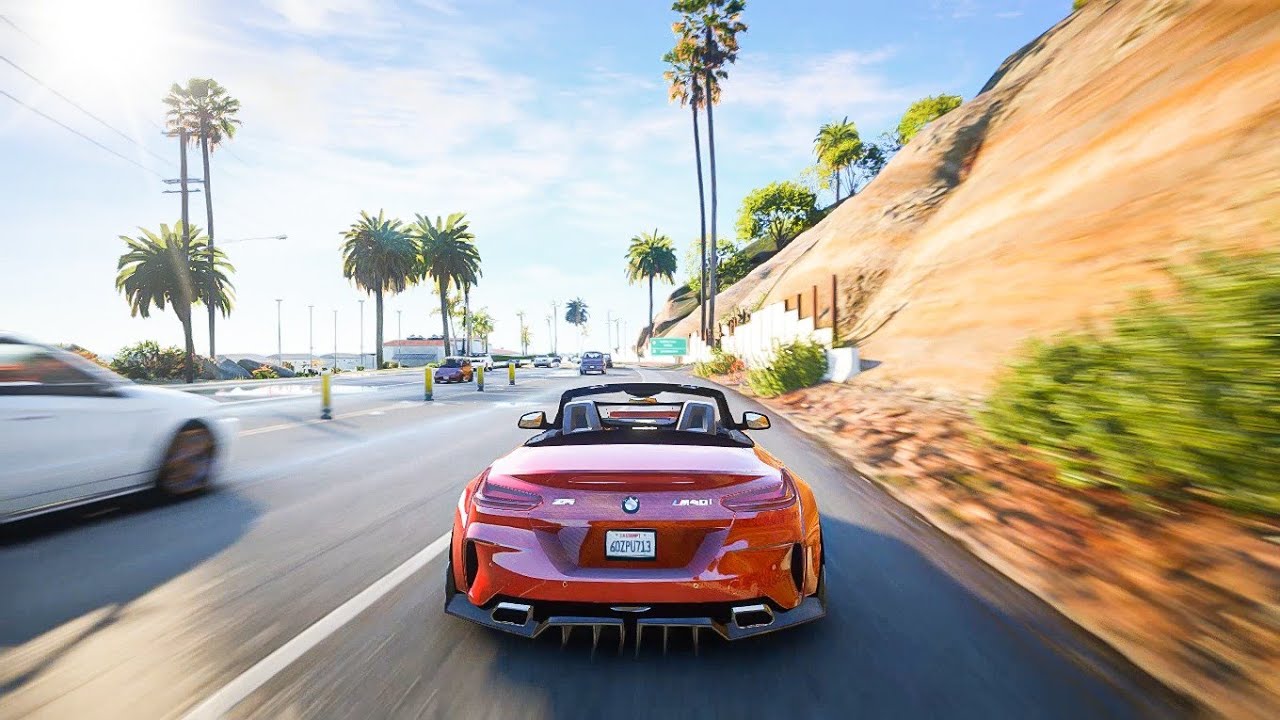 GTA 5 : nve + quantv graphics mod combination 4k gameplay - YouTube