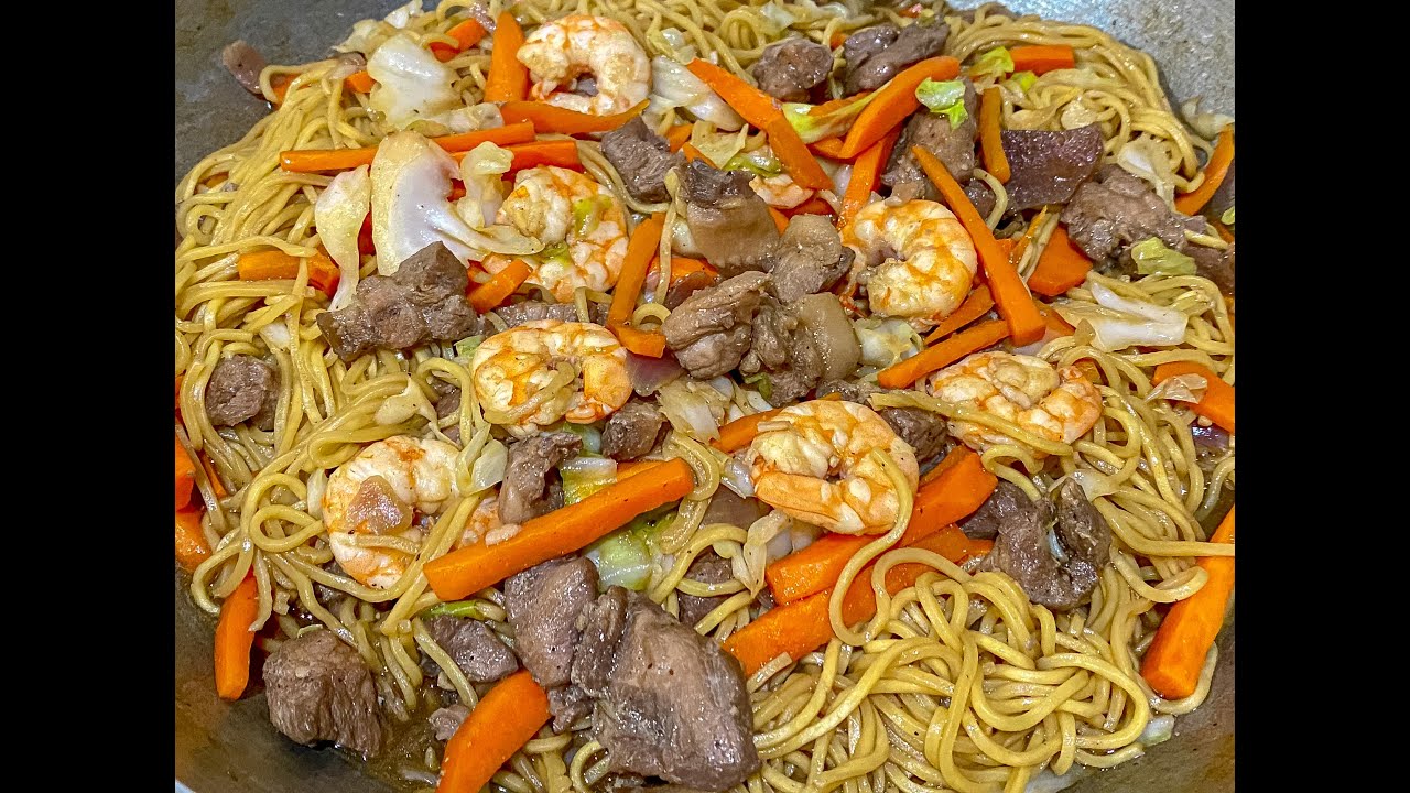 Pancit Canton Recipe (Filipino style stir-fried noodles) - YouTube