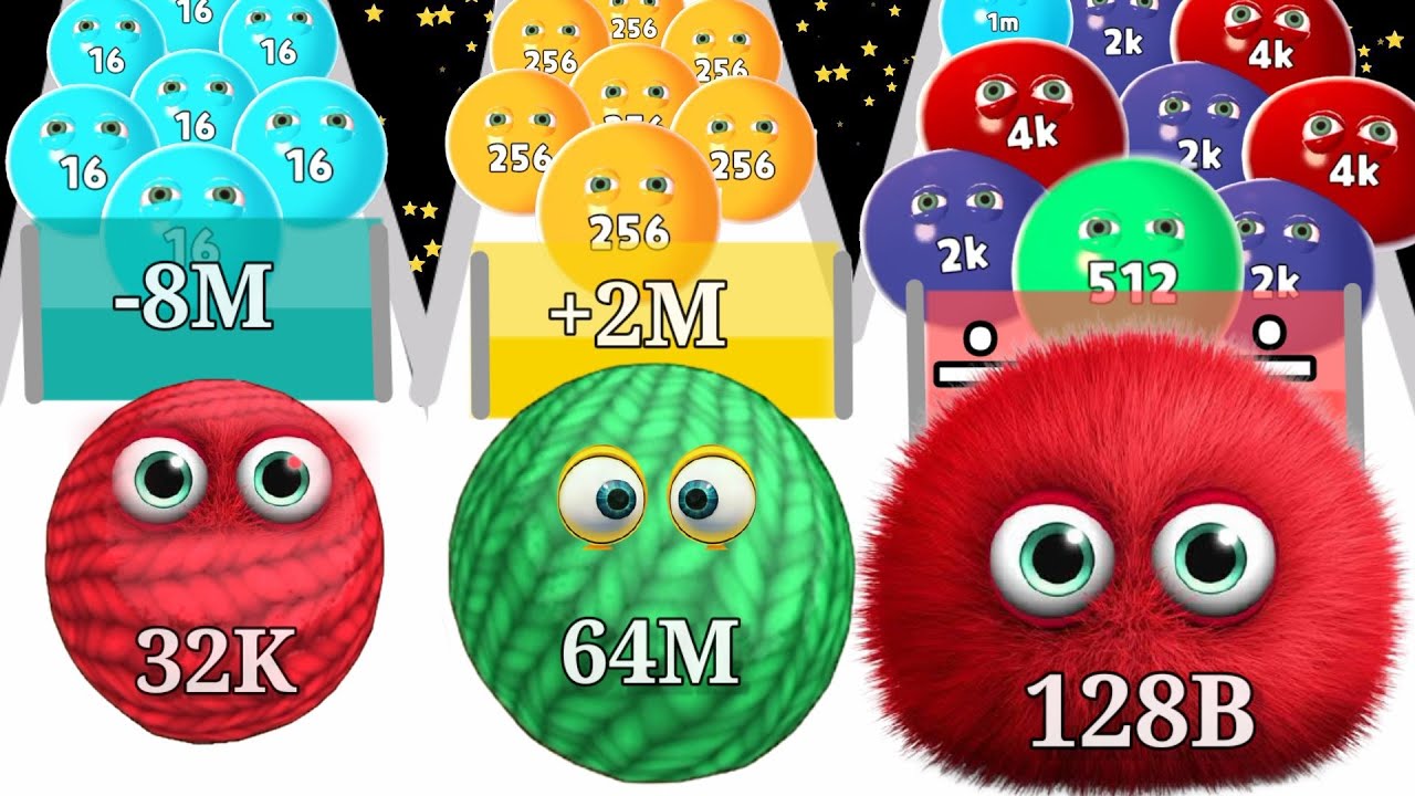 🏀Ball run infinity - Ball run 2048 Max Level Up 2048 Balls Gameplay ...