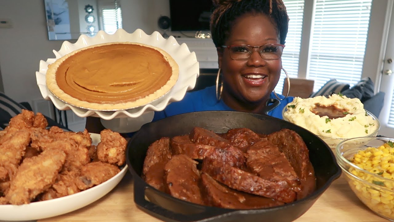 SOUL FOOD MEAL SWEET POTATO PIE MEATLOAF FRIED CHICKEN MASHED POTATOES ...