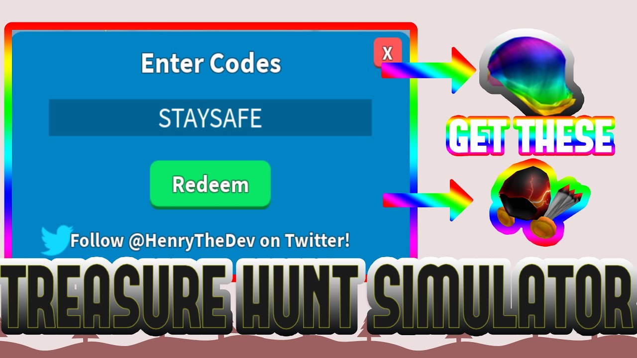 ALL OP CODES IN TREASURE HUNT SIMULATOR #ROBLOX - YouTube