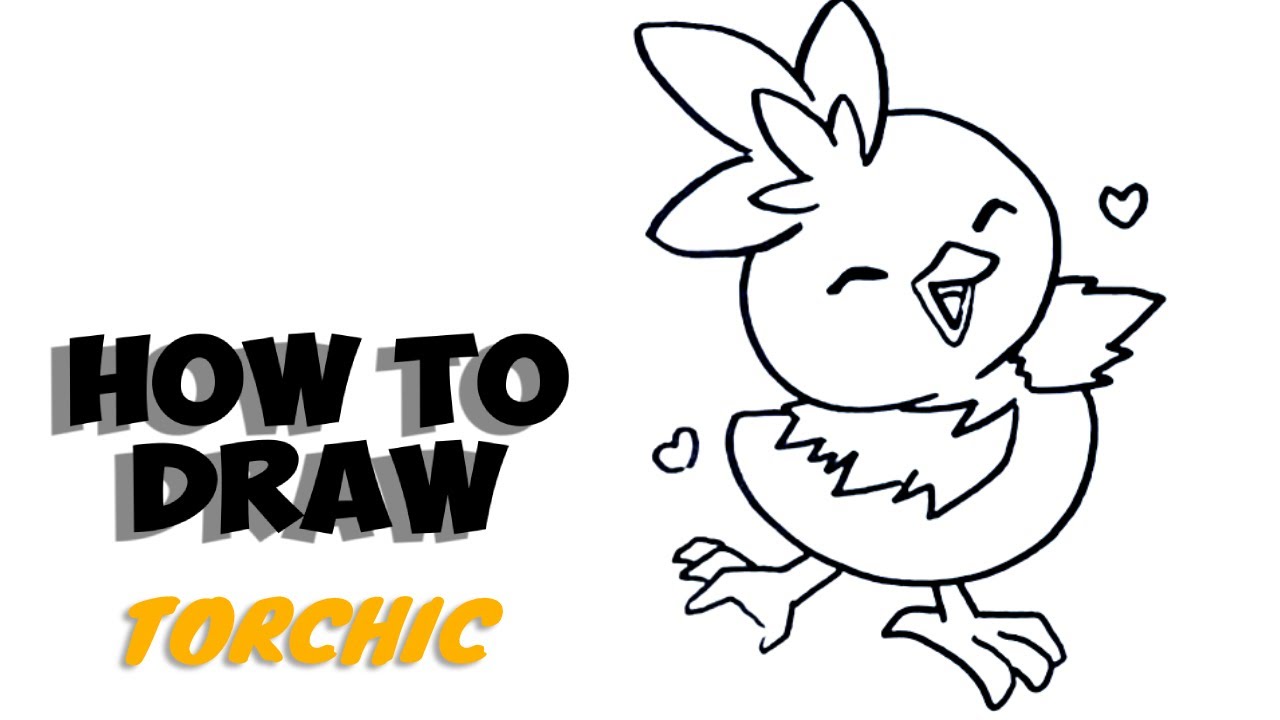 How to Draw Torchic From Pokemon - YouTube