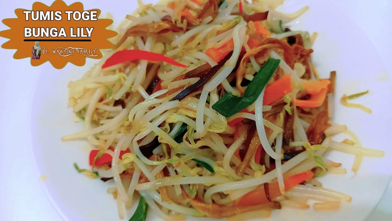 MASAKAN TAIWAN ⁉️RESEP OSENG TOGE & BUNGA LILY KERING - YouTube