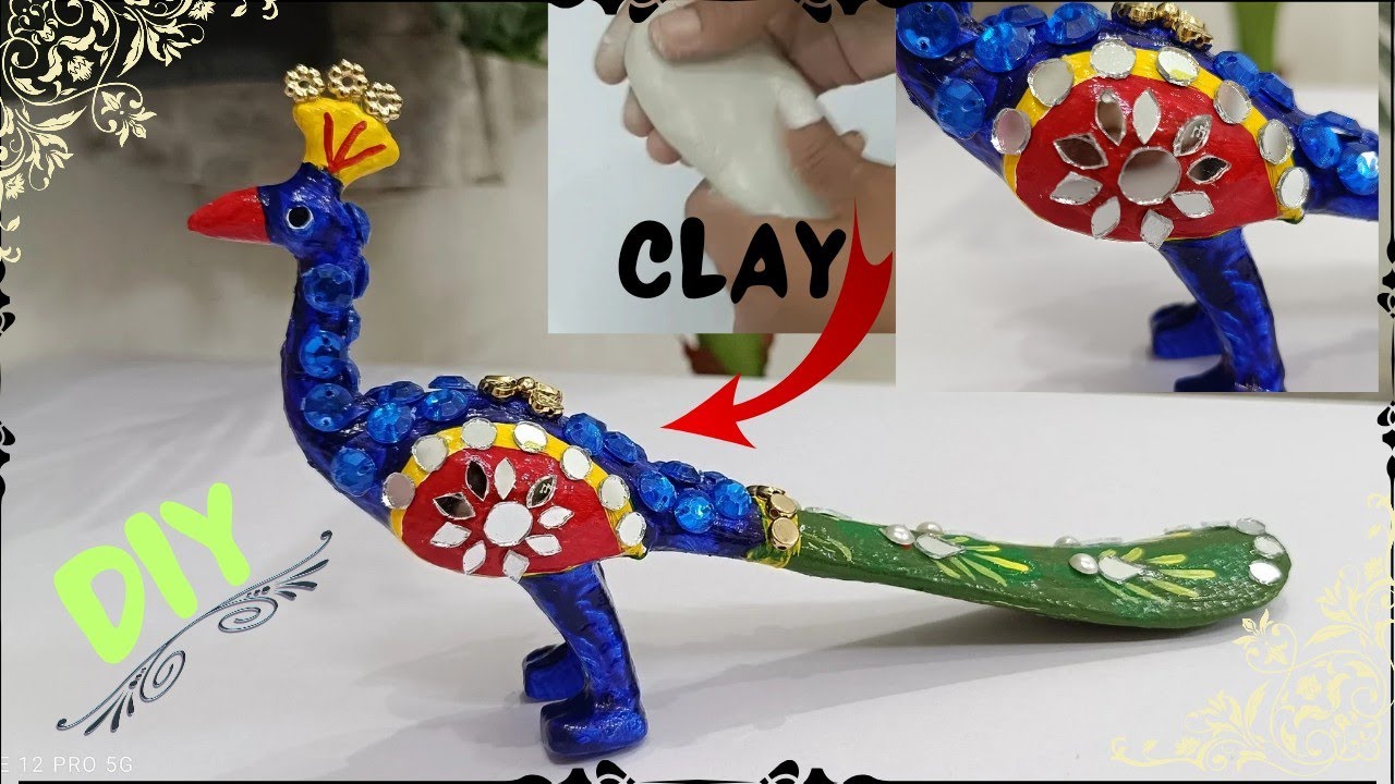The Art of Clay: Crafting a Clay Peacock - YouTube