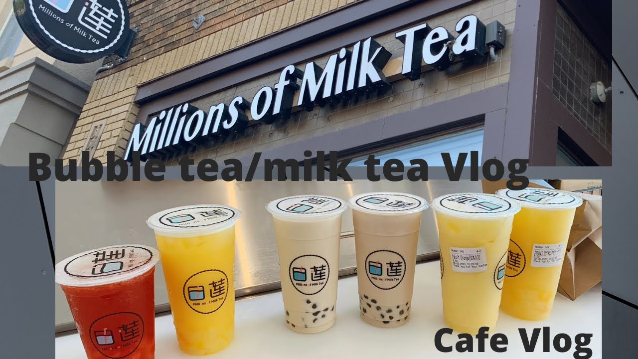 🇺🇸Cafe vlog 2/how to make milk tea |bubble tea - YouTube