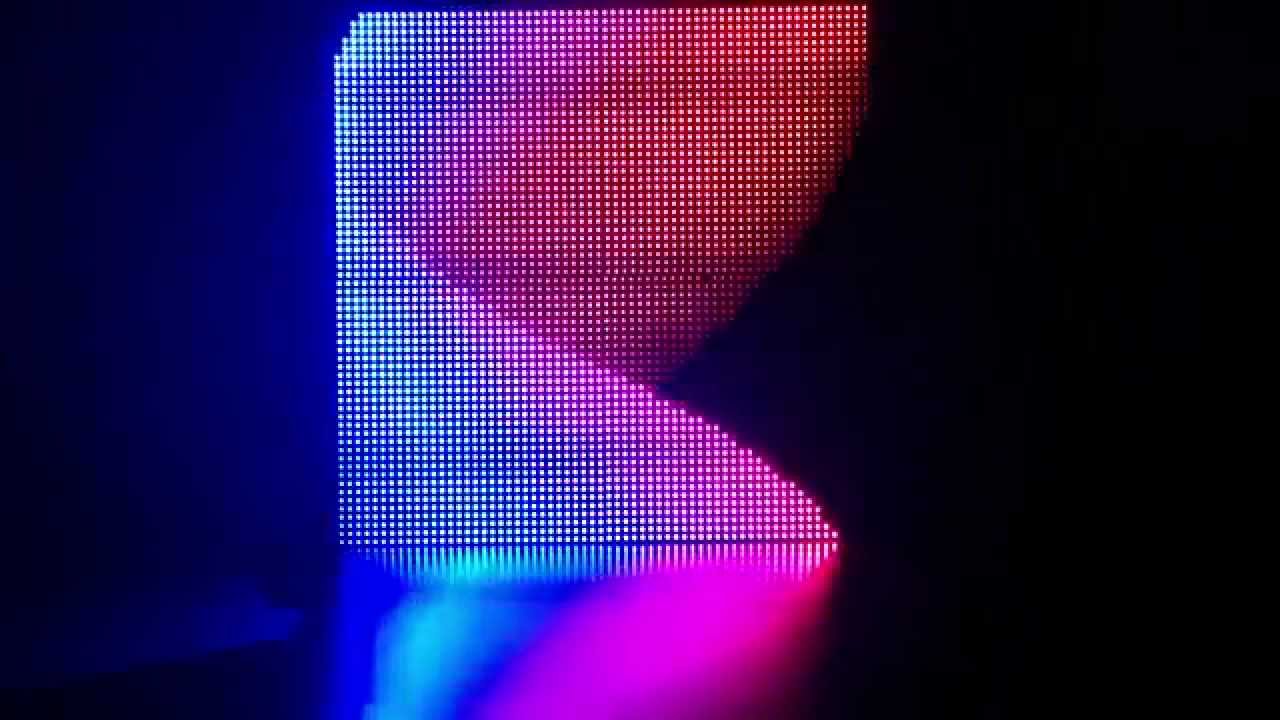 SmartMatrix + FastLED - Wave 64x64 - YouTube
