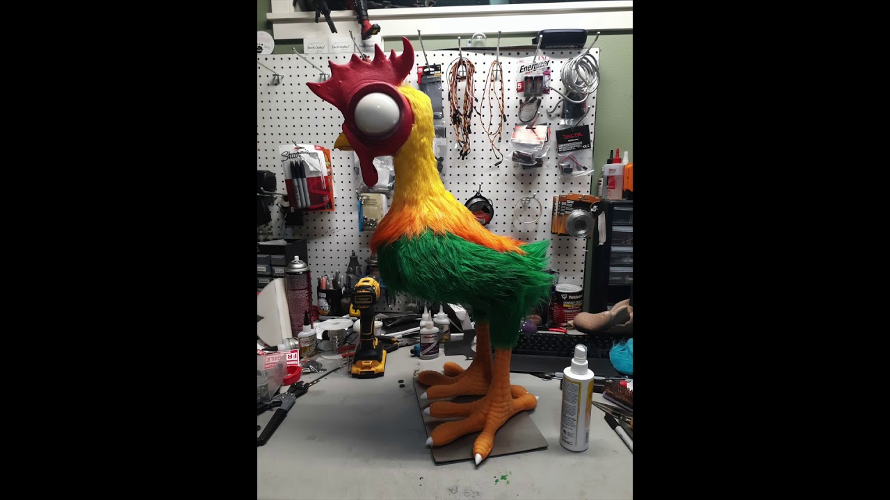 Building an Animatronic Hei Hei, Time Lapse puppet build. - YouTube