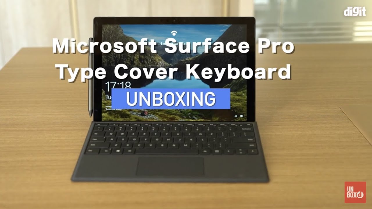 Microsoft Surface Pro Type Cover Keyboard Unboxing - YouTube