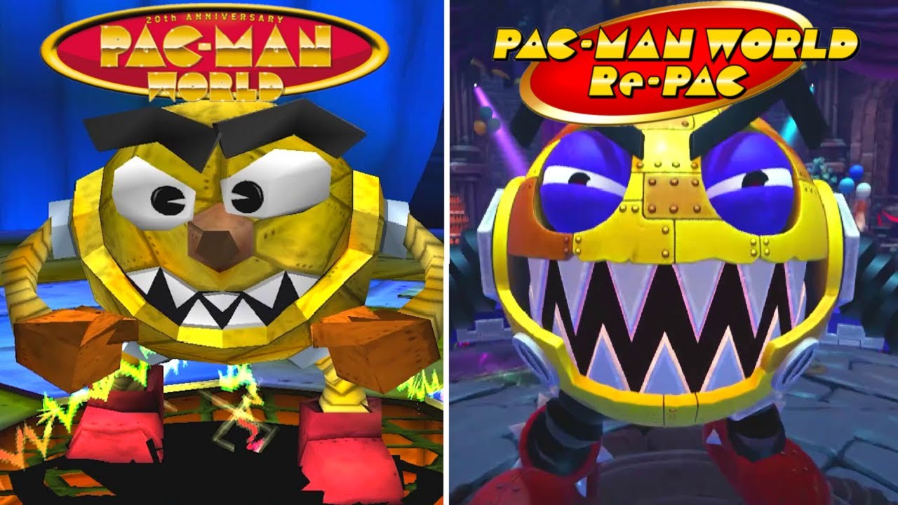 Pac-Man World Re-Pac - Final Boss Comparison (PS1 vs PS5) - YouTube