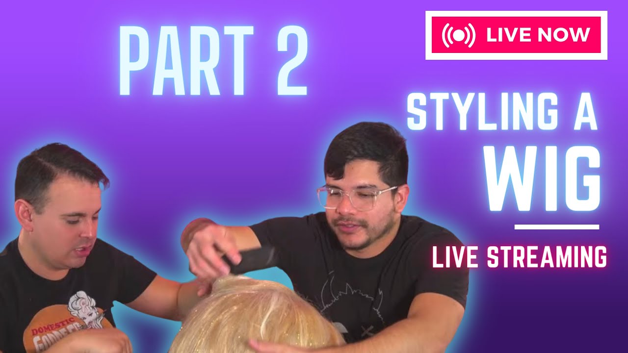 STYLING A WIG LIVE (PART 2) - YouTube