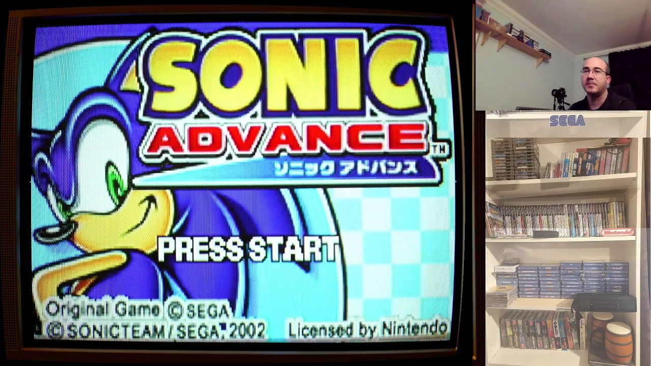 Sonic Advance played in a CRT TV FULL Walkthrough - YouTube