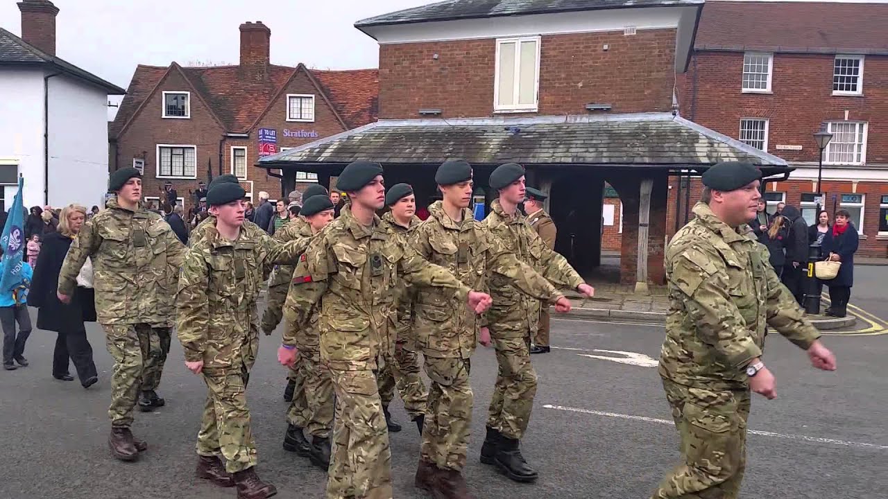 21st Platoon Bucks ACF Cadets Remembrance Parade 2015 - YouTube