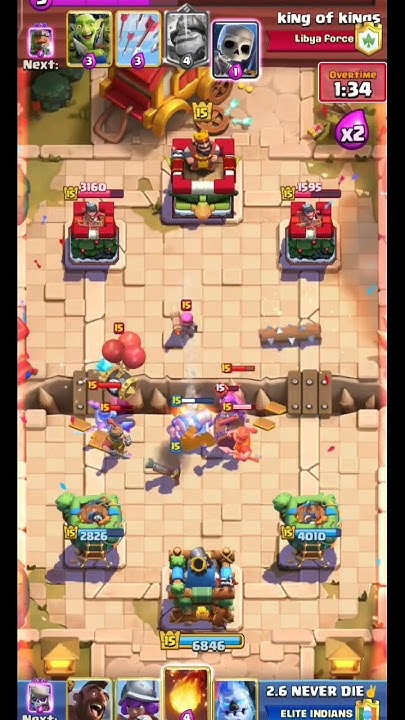 royal recruits spam vs 2.6 intense gameplay watch till the end #2.6 hog ...